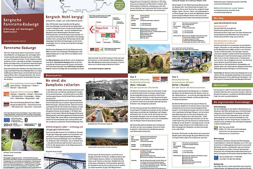 ADFC - Bergische Panoramakarte Radwege